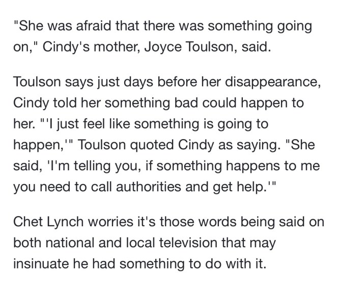 Cindy Lynch Mystery | Life and Lemons